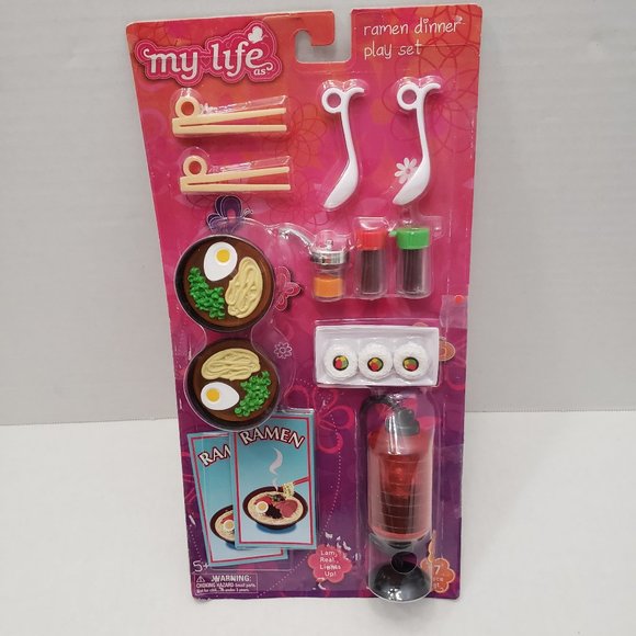 My Life | Toys | My Life 8 Doll Ramen Dinner Play Set Pieces Sushi ...